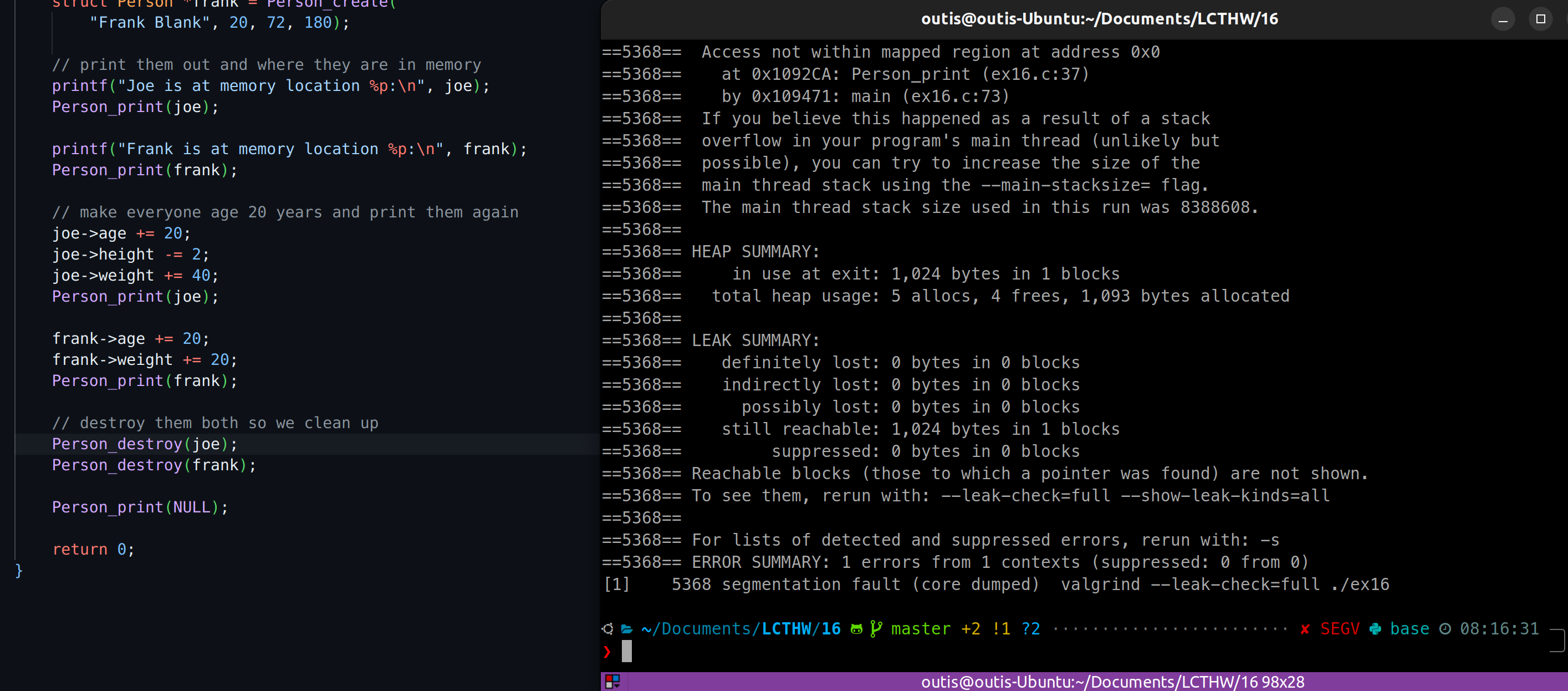 2024.04.05-练习16：结构体和指向它们的指针 | Personal Blog --from Outis Li