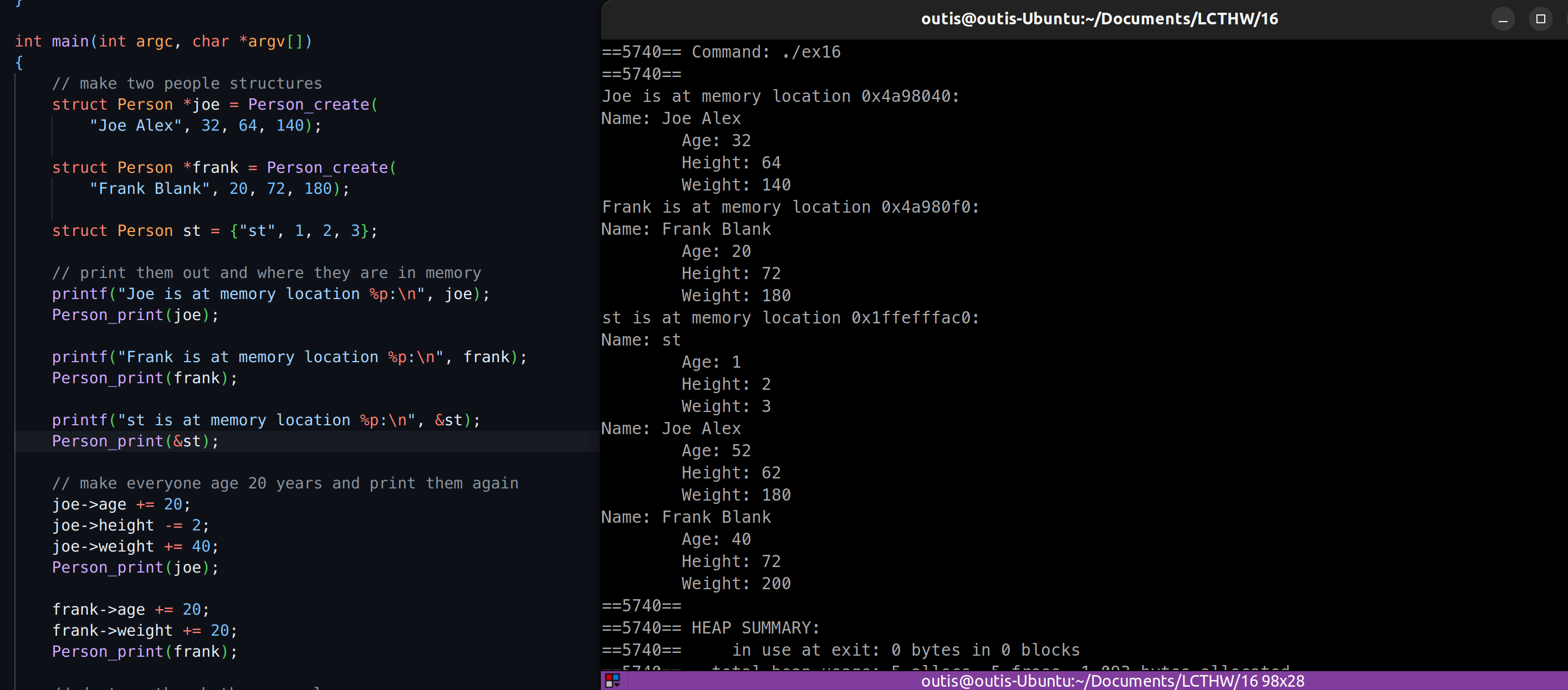 2024.04.05-练习16：结构体和指向它们的指针 | Personal Blog --from Outis Li